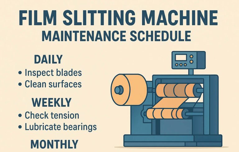 Film Slitting Machine Maintenance Schedule Daily, Weekly & Monthly ...